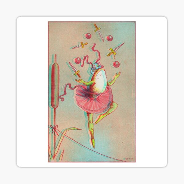 "Aesthetic|Vaporwave|Glitch - Master Frog Juggler" Sticker for Sale by ...