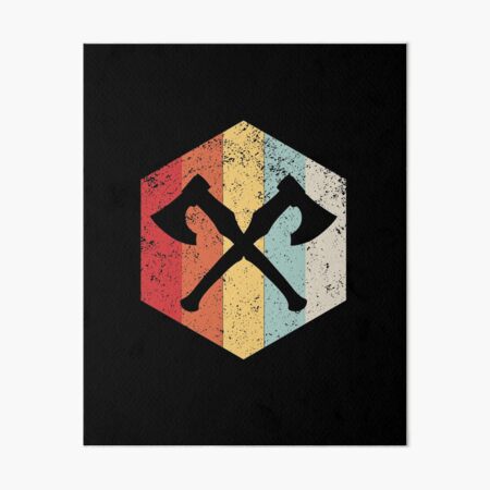 "Retro Axe Throwing Silhouette" Art Board Print by Whynot123 | Redbubble