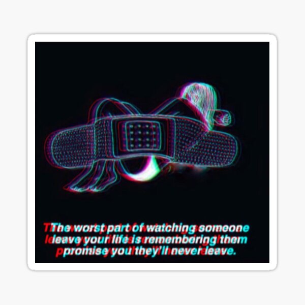 "Aesthetic|Vaporwave|Glitch - Broken Promises" Sticker for Sale by ...