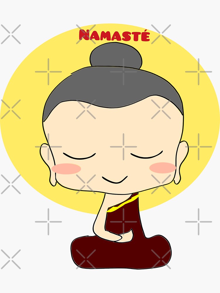 "Namaste" Sticker by yeppashop | Redbubble