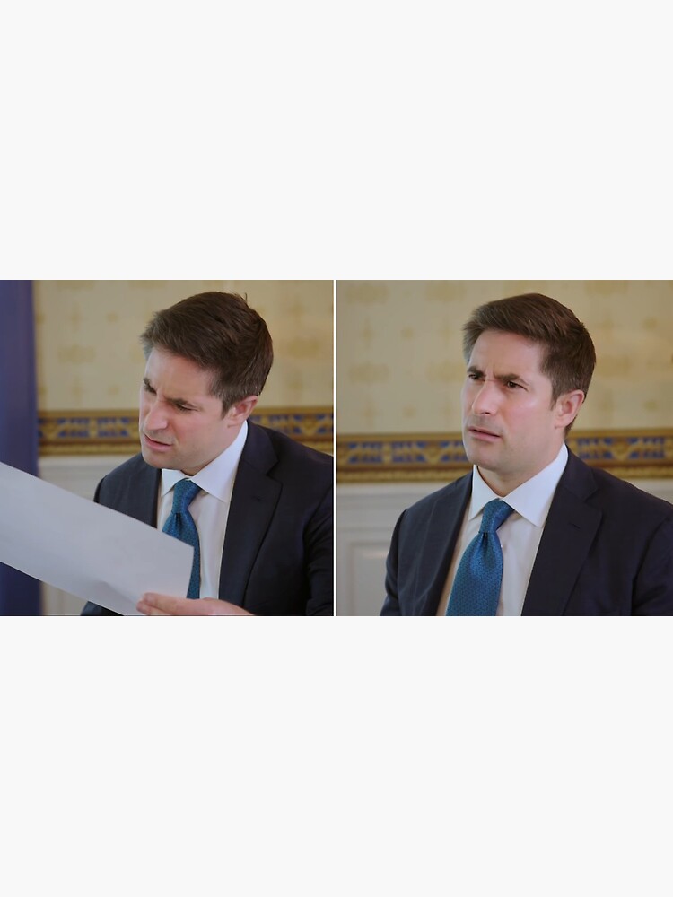 "Axios Trump Interview Jonathan Swan Reaction Meme" Photographic Print ...