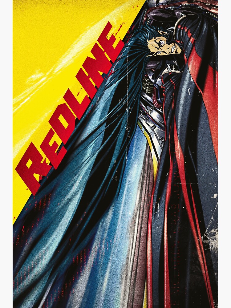 "Redline Anime Movie Poster" Sticker for Sale by AmazingMazen | Redbubble