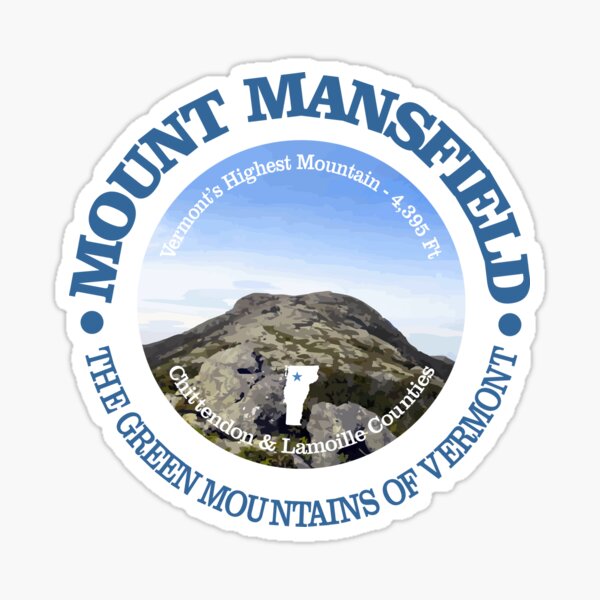 "Mount Mansfield (P)" Sticker for Sale by curranmorgan | Redbubble