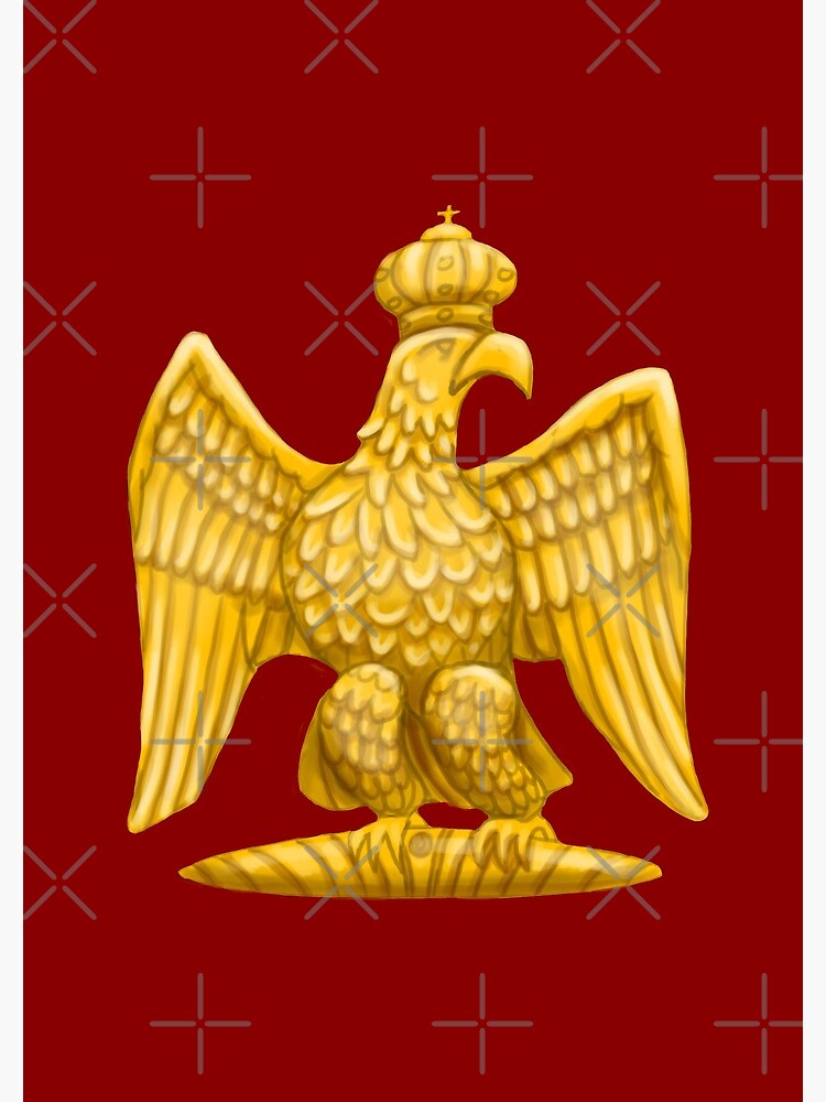 "Napoleonic Imperial Eagle: Red" Spiral Notebook for Sale by ...