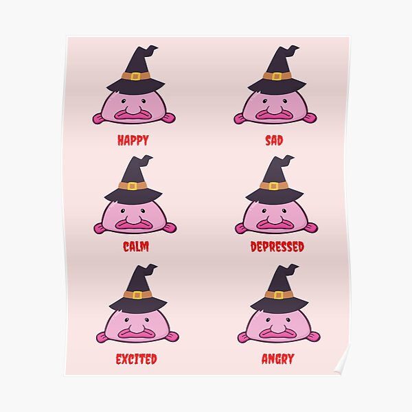 "The Many Faces Of Blobfish" Poster by MrsAcher | Redbubble