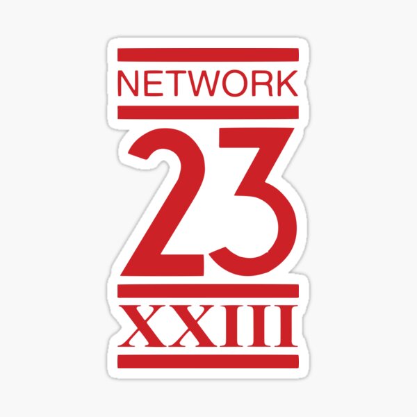 "Network 23 from Max Headroom TV Series" Sticker for Sale by andr0narak ...