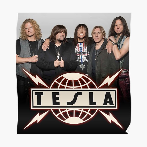 "tesla rock band personel tour 2020 nettv" Poster for Sale by kumUli86 ...