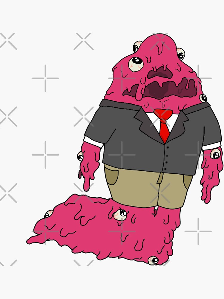 "Blob Slob (Aliens in Suits set)" Sticker by B-D-signs | Redbubble