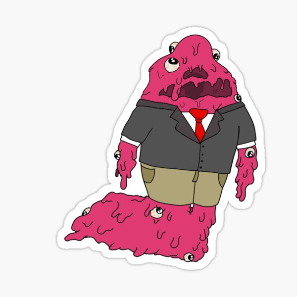 "Blob Slob (Aliens in Suits set)" Sticker by B-D-signs | Redbubble