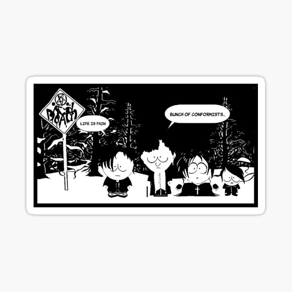 "Life is Pain" Sticker for Sale by KazArtDesigns | Redbubble