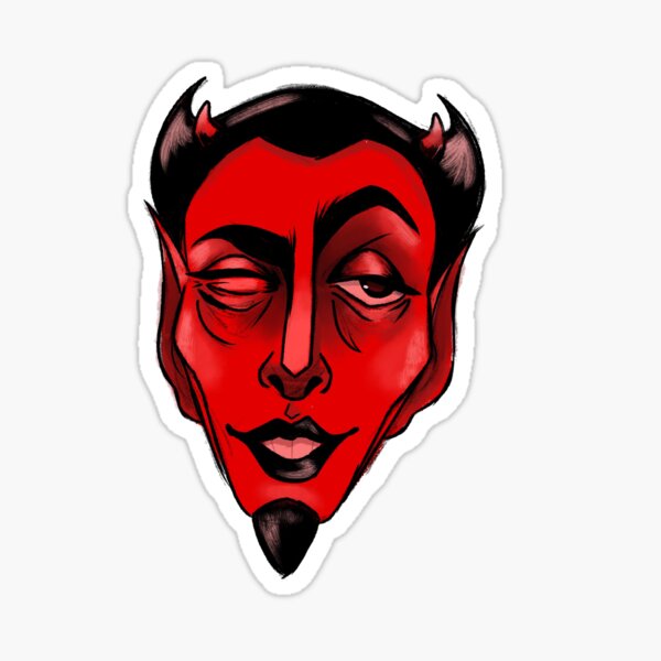 "lil red devil" Sticker for Sale by gabbilutz07 | Redbubble