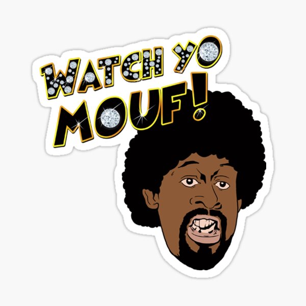 "jerome Watch yo mouf!" Sticker for Sale by Brandonjj | Redbubble