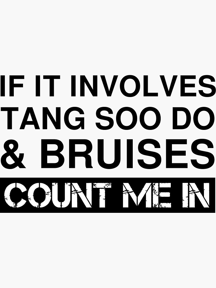 "Funny Tang Soo Do Fighter Fighting Martial Arts " Sticker by ...