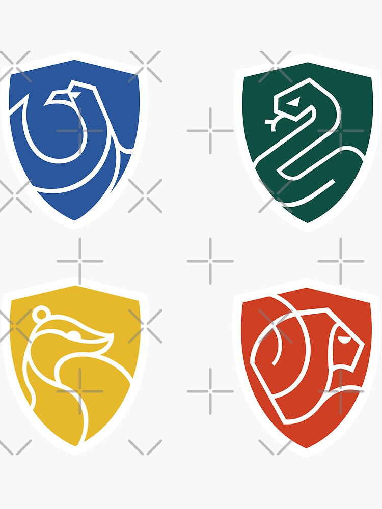 "HP houses pack stickers white outline" Sticker by susana-designs ...