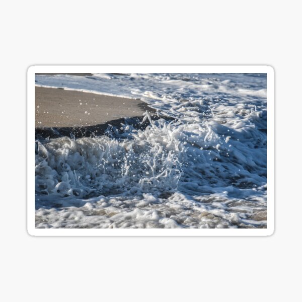 "Bethany Beach Wave Foam #3" Sticker for Sale by sburch15 | Redbubble