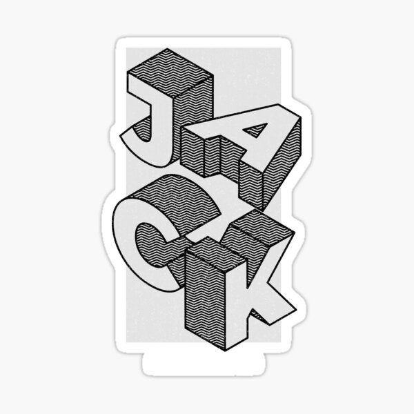 "JACK" Sticker for Sale by hristov-Designs | Redbubble