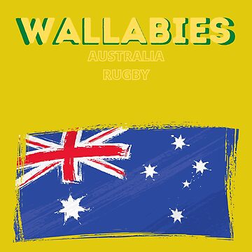 "Wallabies" Sticker for Sale by TheRugbierStore | Redbubble