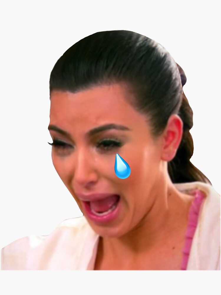 "Kim Crying" Sticker by Blaise731 | Redbubble