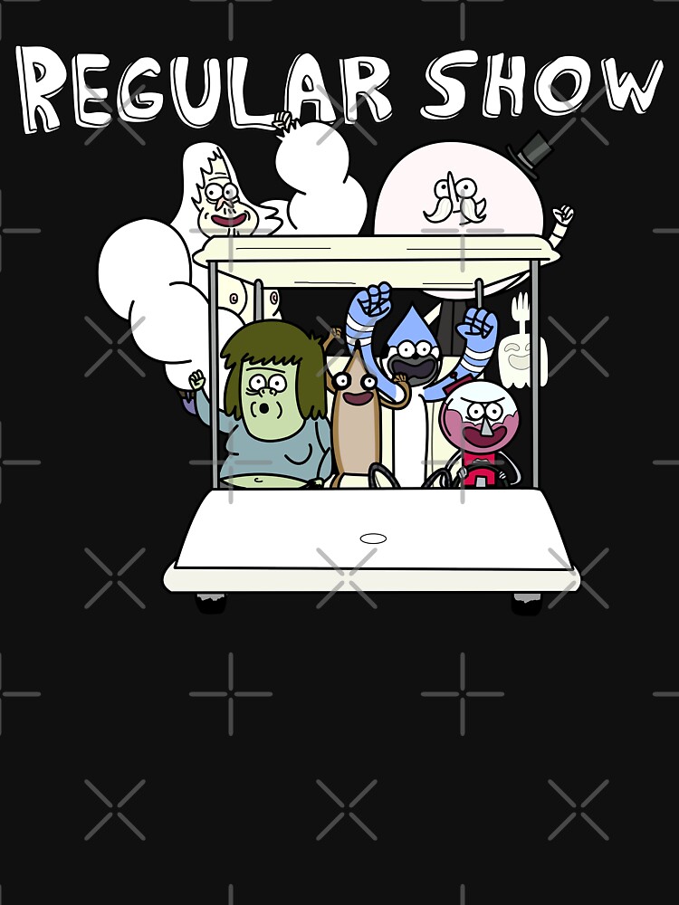 "Regular Show Main Characters Mordecai,Rigby,Muscle Man,Pops,Benson ...