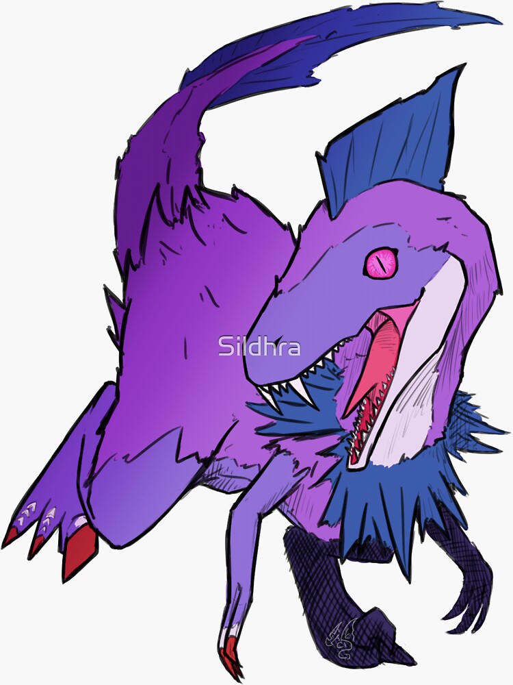 "Vampire raptor" Sticker for Sale by Sildhra | Redbubble