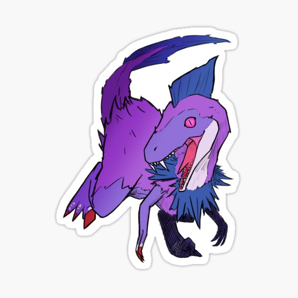 "Vampire raptor" Sticker for Sale by Sildhra | Redbubble