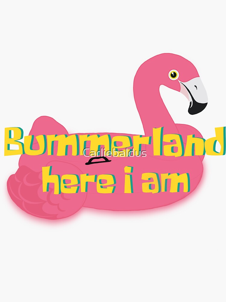 "Bummerland AJR Sticker " Sticker for Sale by Carliebaldus | Redbubble