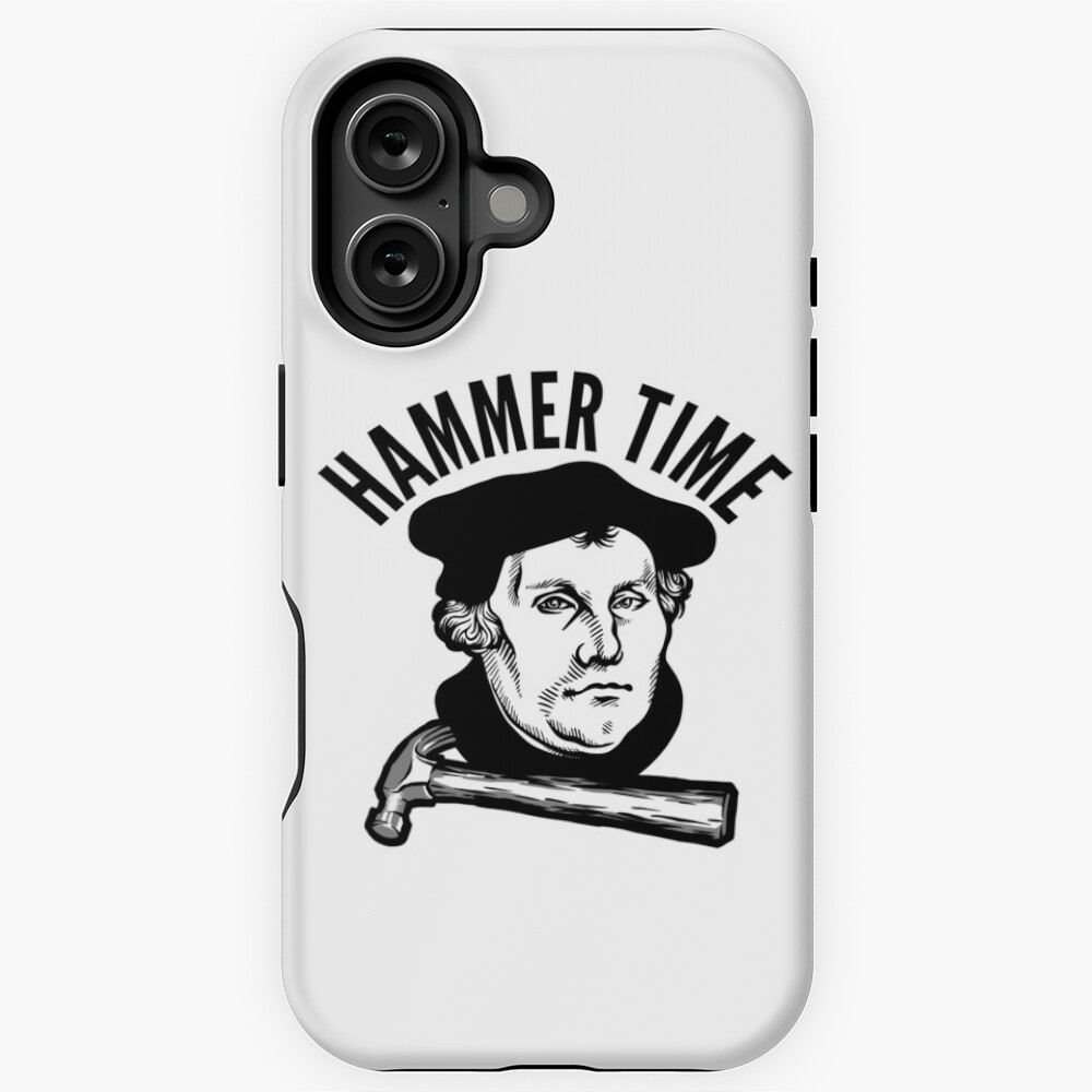 "Martin Luther - Hammer Time" Sticker for Sale by HalpinDesign | Redbubble