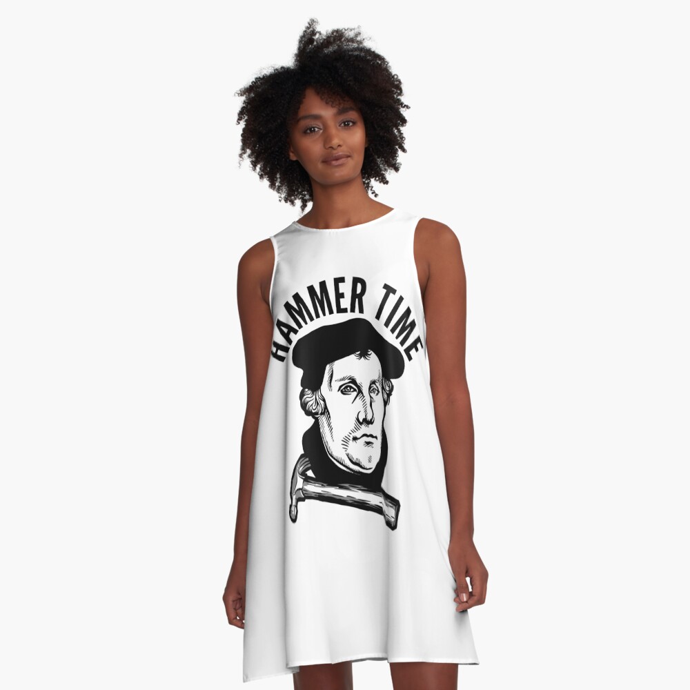 "Martin Luther - Hammer Time" Sticker for Sale by HalpinDesign | Redbubble