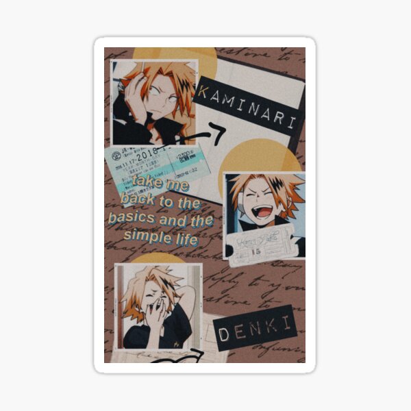 "Kaminari Denki" Sticker by wandyredits | Redbubble