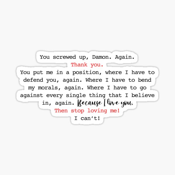 Sticker: Vampire Diaries | Redbubble