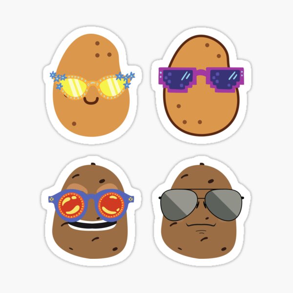 "The cool potatoes club sticker pack" Sticker by kaiiwa | Redbubble