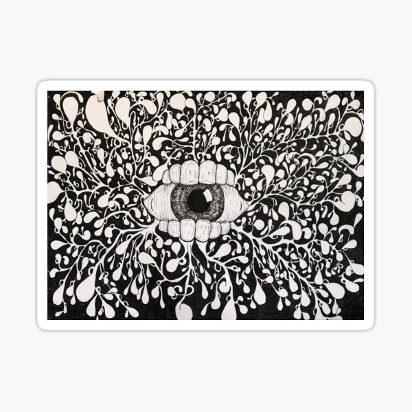 "Piercing Eye " Sticker for Sale by timedesign | Redbubble
