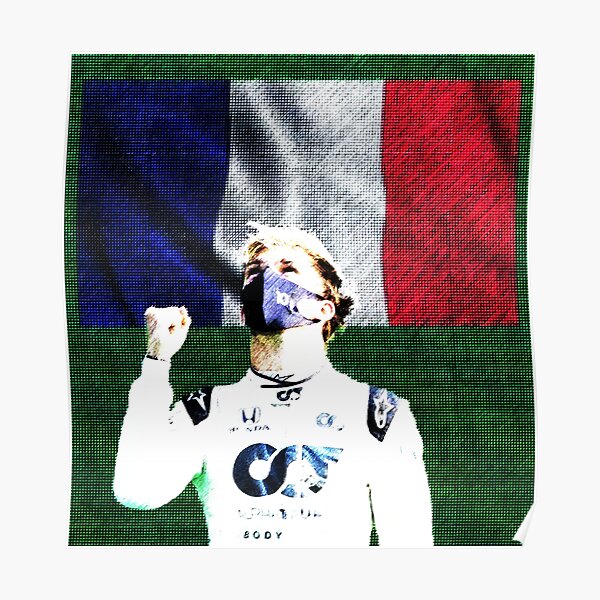 "Pierre Gasly - First" Poster for Sale by TableTopDesigns | Redbubble