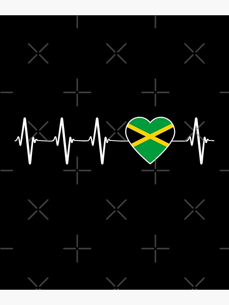 Lámina fotográfica «Latido del corazón de Jamaica I Love Jamaica ...