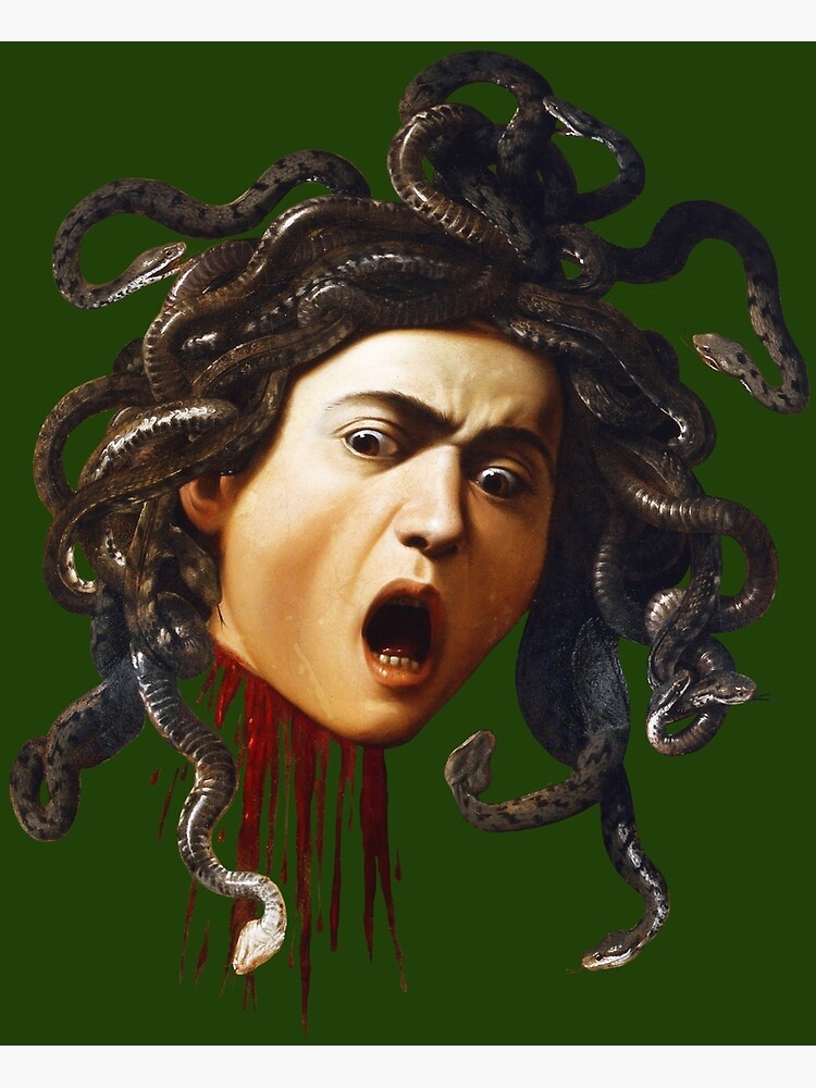 Poster « Méduse du Caravage », par elinaarbidane | Redbubble