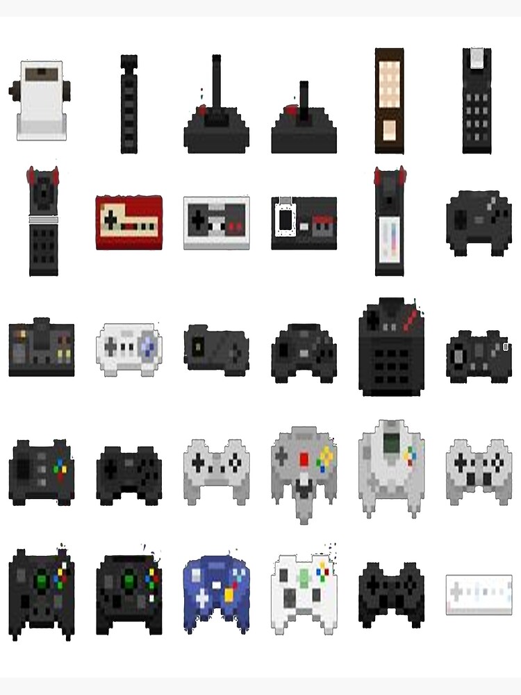 "8 Bit Controllers Collage" Art Board Print for Sale by lakelandwholes1 ...
