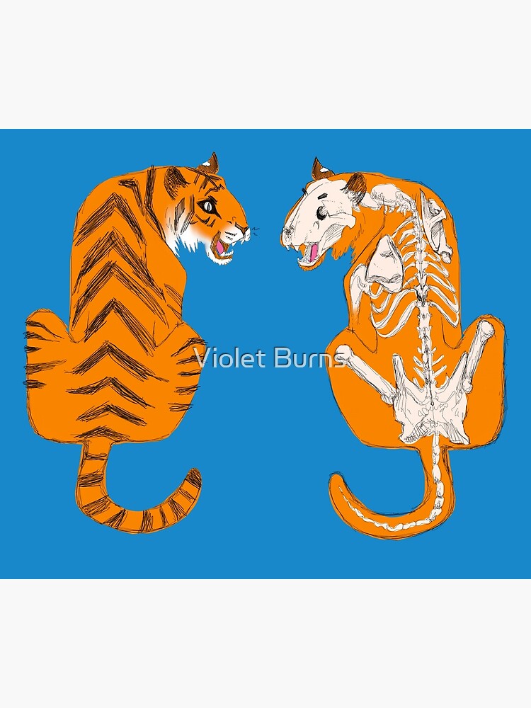 "Tiger Skeleton Inside the X-Ray Machine" Poster for Sale by Vio-Hazard ...