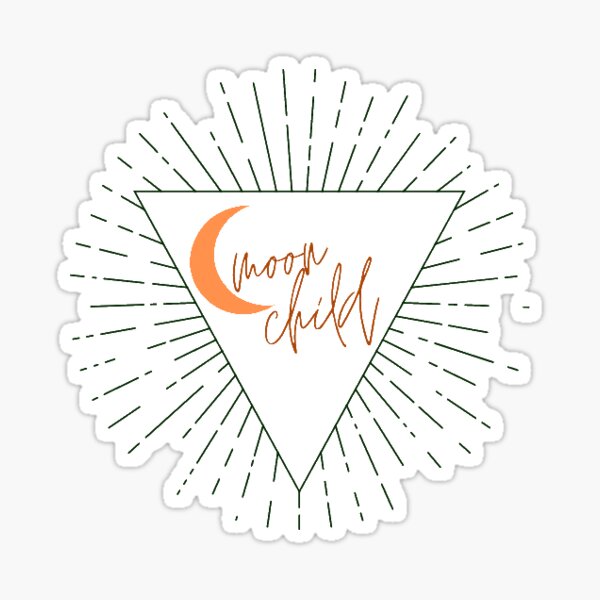 "moon child" Sticker by Crushonnature | Redbubble