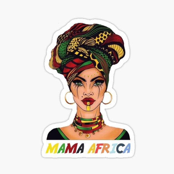 "mama africa" Sticker for Sale by aminebajjio | Redbubble