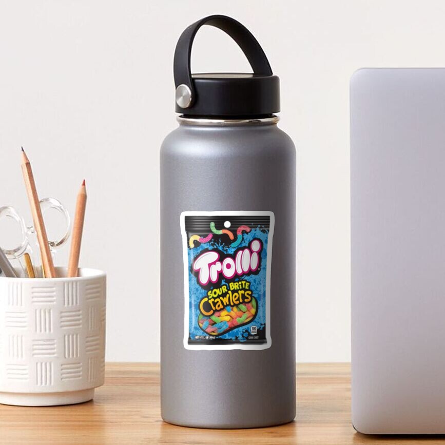 Trolli” Sour Bite Crawlers" Sticker for Sale by stickersbyss | Redbubble