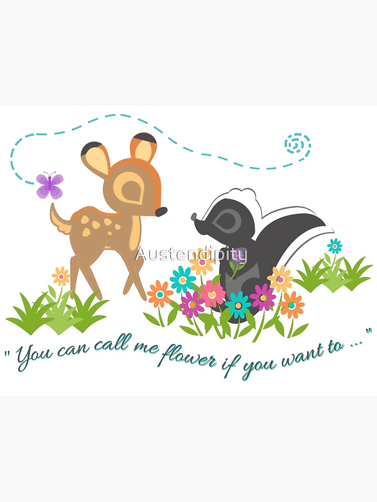 "Bambi - You can call me flower if you want to" Poster for Sale by ...