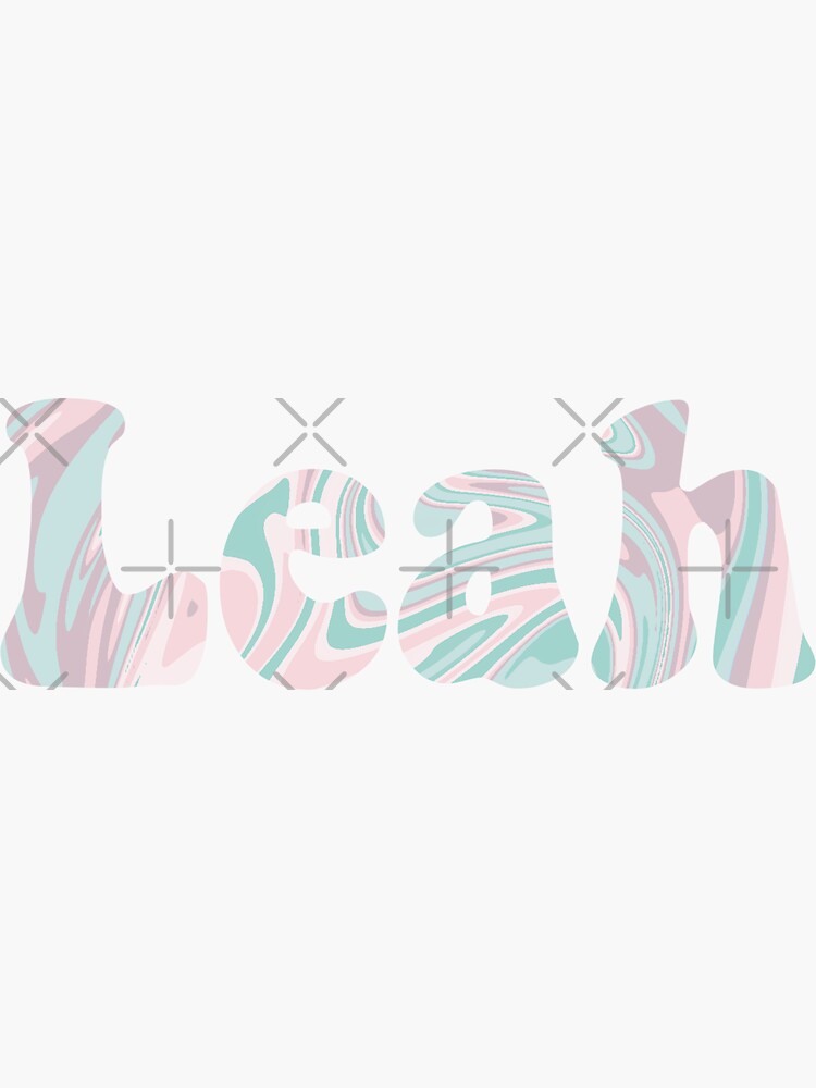 "Name leah" Sticker by Designyourstyle | Redbubble