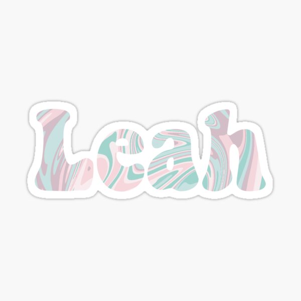"Name leah" Sticker by Designyourstyle | Redbubble