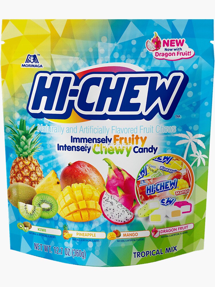"hi chew" Sticker by simptrash | Redbubble
