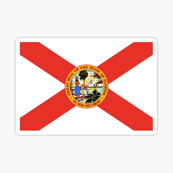 "Florida State Flag" Sticker for Sale by PhilipBrown | Redbubble