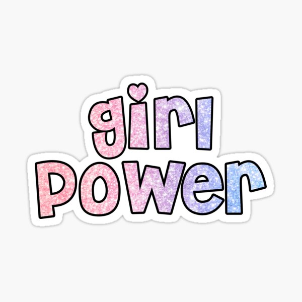 "y2k aesthetic girl power rainbow glitter" Sticker by STAR10008 | Redbubble