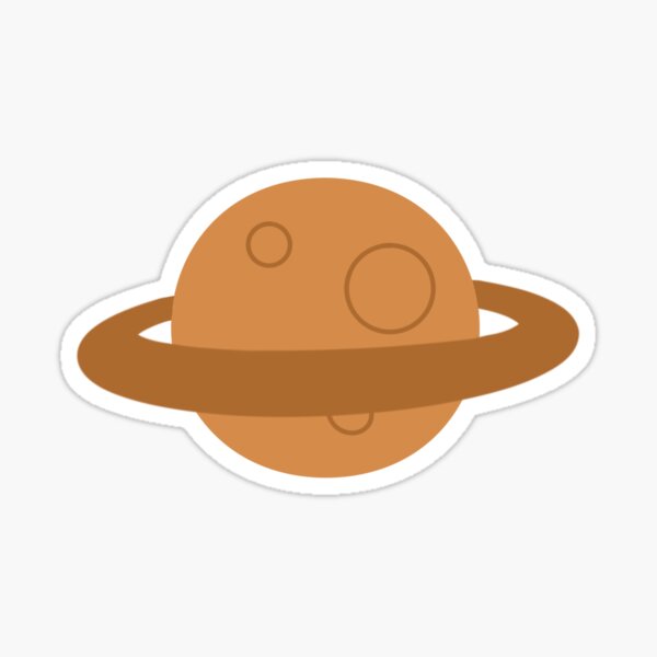 "Planet Saturn" Sticker by AshOriginate | Redbubble