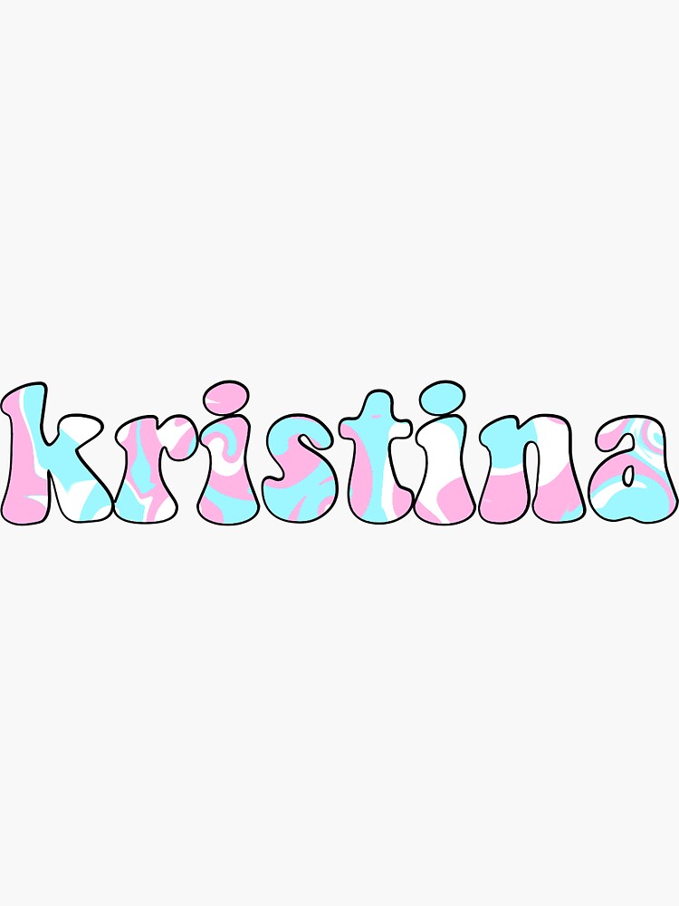 "kristina" Sticker for Sale by aacreates | Redbubble
