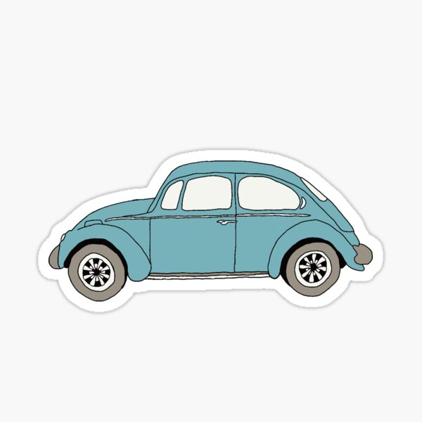 Beetle Car Volkswagen Stickers | Redbubble