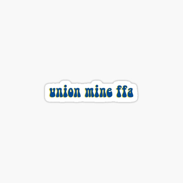 "Custom chapter- UNION MINE" Sticker by mlloydlettering | Redbubble